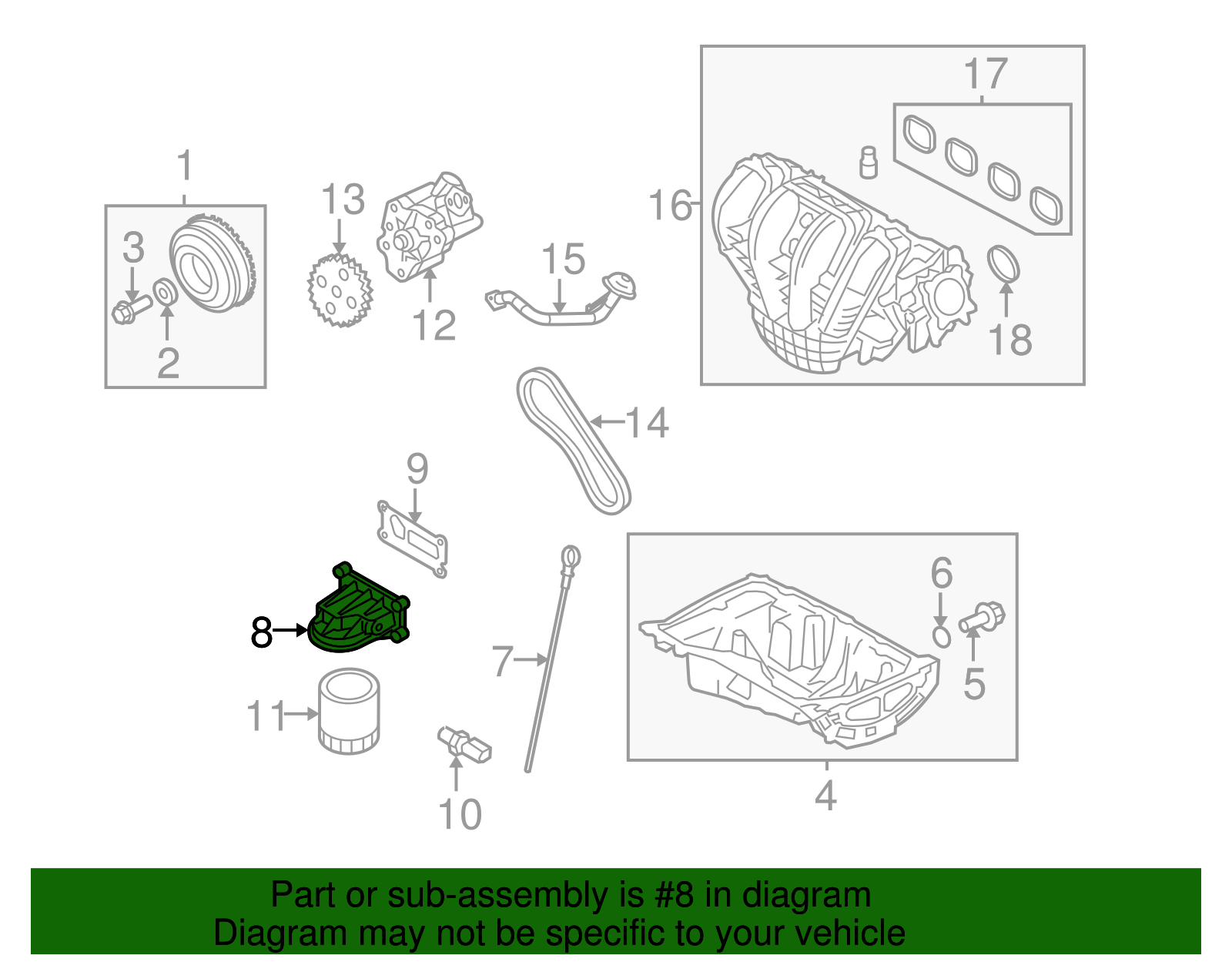 2001-2022 Ford Engine Oil Filter Adapter BS4Z-6881-F | Ford OEM Parts ...