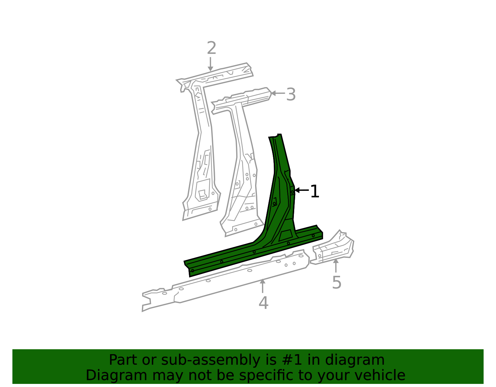 61311-0E010 - High-Quality Body B-Pillar And Rocker Panel for 2004-2009 ...