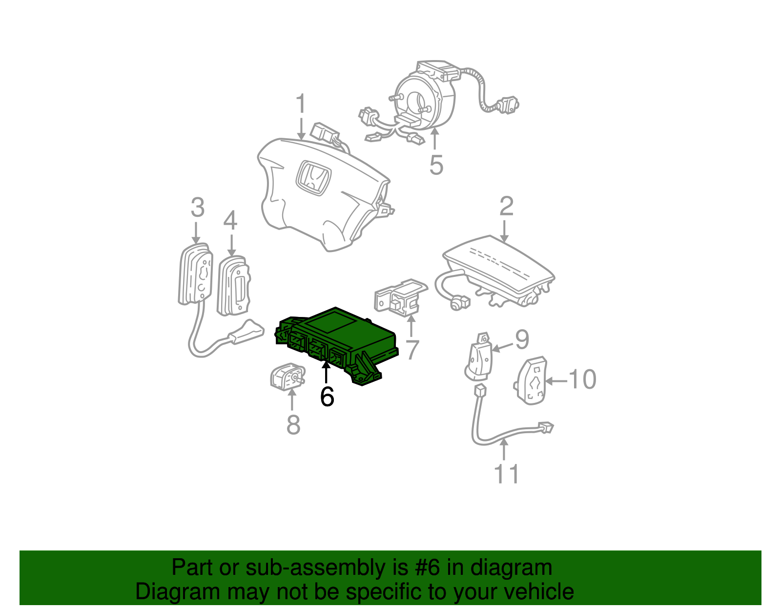 77960-S5P-A12 - Control Module 2003-2005 Honda Civic | Honda Parts Online