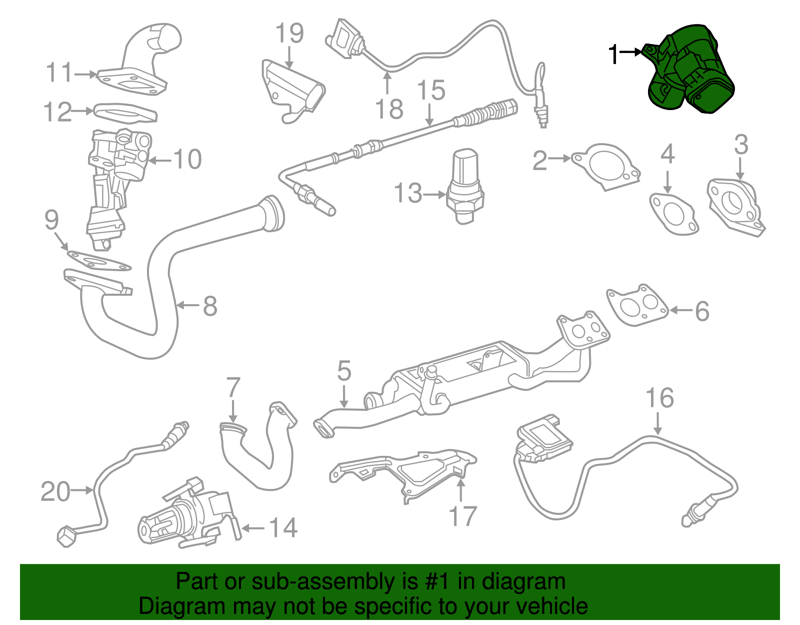 Genuine OEM Exchange Re-circulation Valve | 642-140-21-60 | Fits Select ...