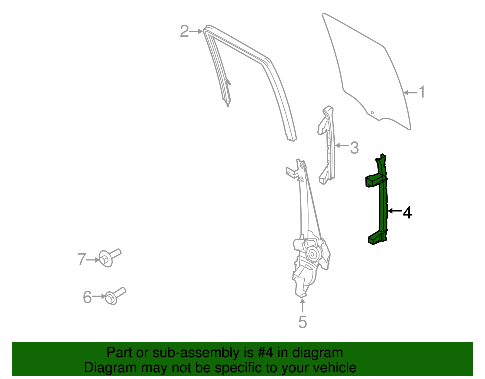 ML3Z-1825796-A - Window Guide 2022-2024 Ford | Big 3 Auto Parts