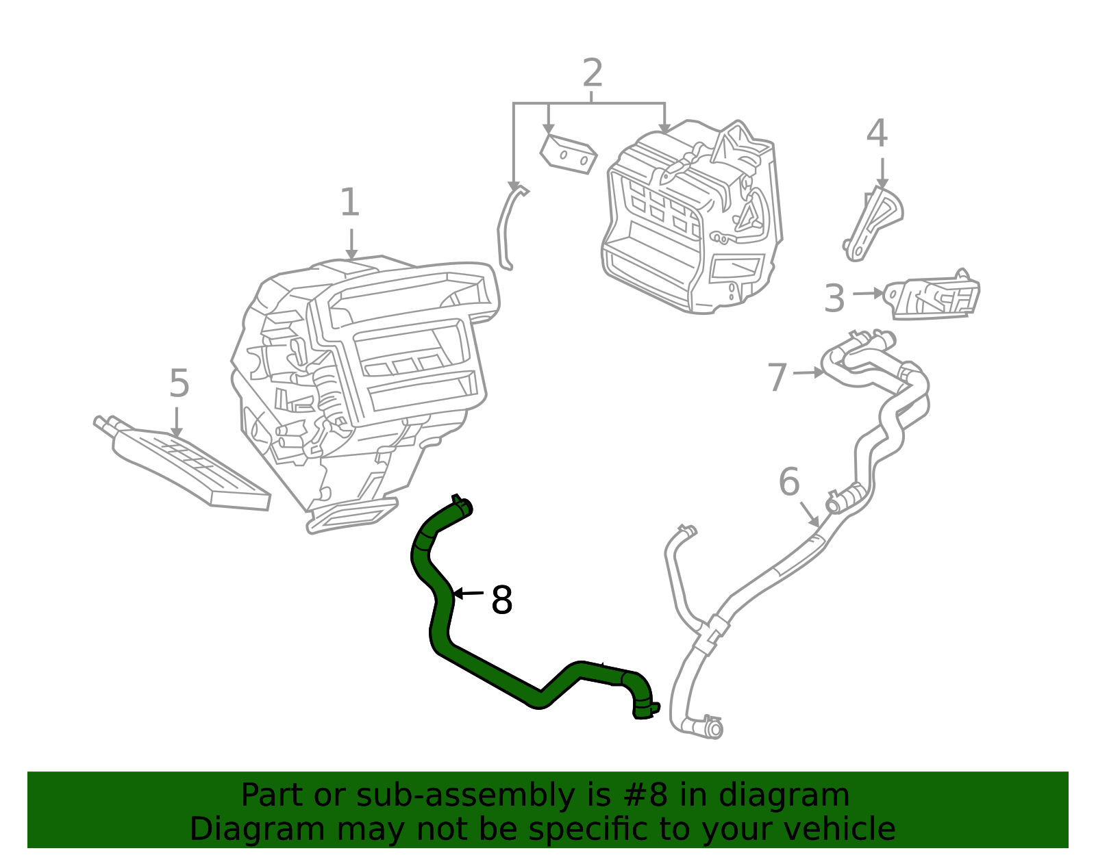 HVAC Heater Hose 8L8Z-18472-C | OEM Parts Online