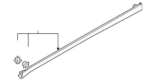 87751-2F000VR - Rocker Molding 2004-2006 Kia | Kia.Parts Store