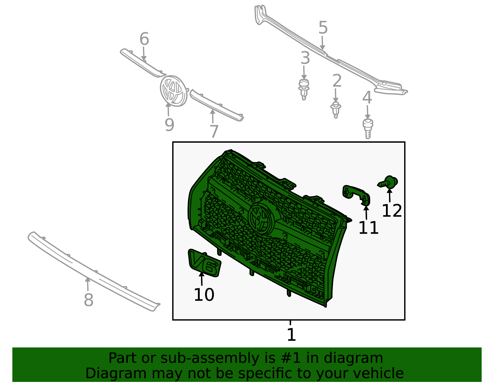 2009-2012 Toyota RAV4 2009-2012 Toyota RAV4 - Grille Assembly 53101 ...