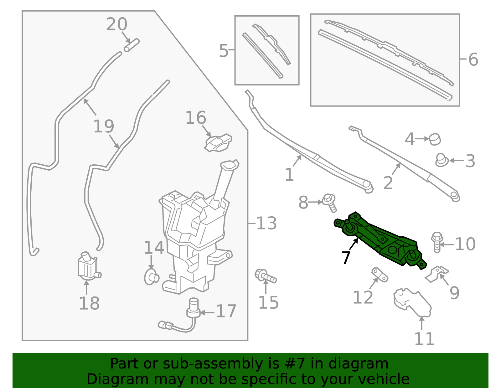 98120-A5000 - High-Quality Windshield Wiper Linkage for 2013-2017 ...