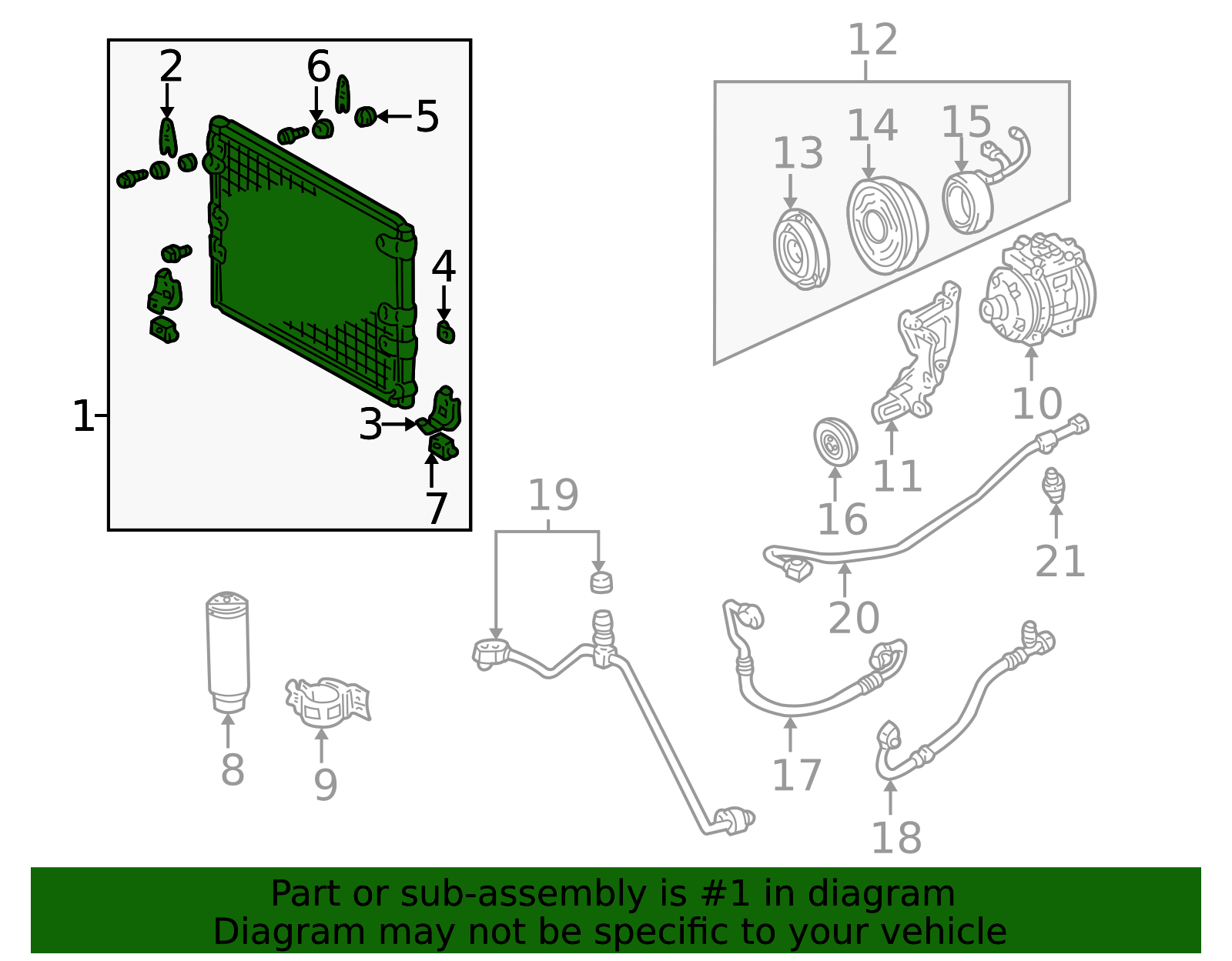 1996-2002 Toyota 4Runner Condenser Assembly 88460-AZ011 | Toyota Parts ...