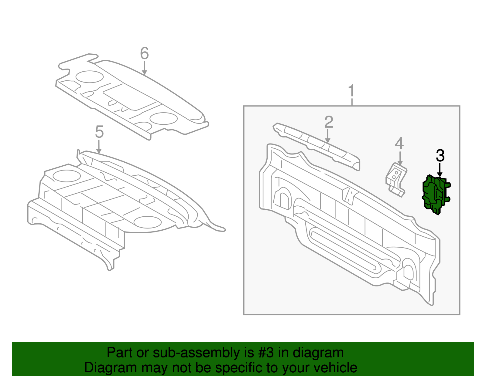 Genuine Toyota Bumper Bracket part# 58303-06010 for 2012-2014 Toyota ...