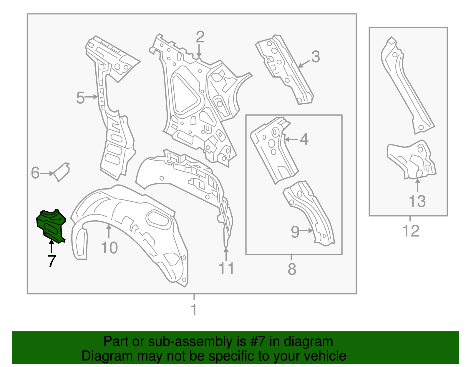 KB7W-70-131A - Reinforced Right Sill 2017-2025 Mazda CX-5 | Mazda-Parts