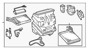 2009-2019 Toyota AC & Heater Assembly 87050-02C10 | OEM Parts Online