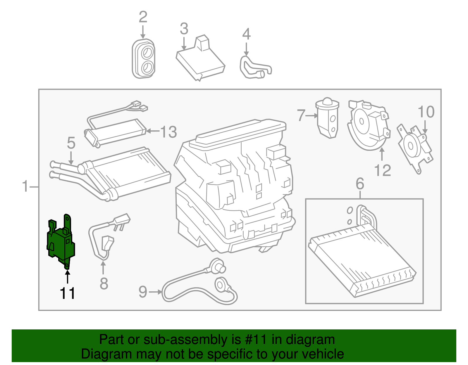 2013-2018 Toyota HVAC Blend Door Actuator 87106-0R070 | Toyota San ...