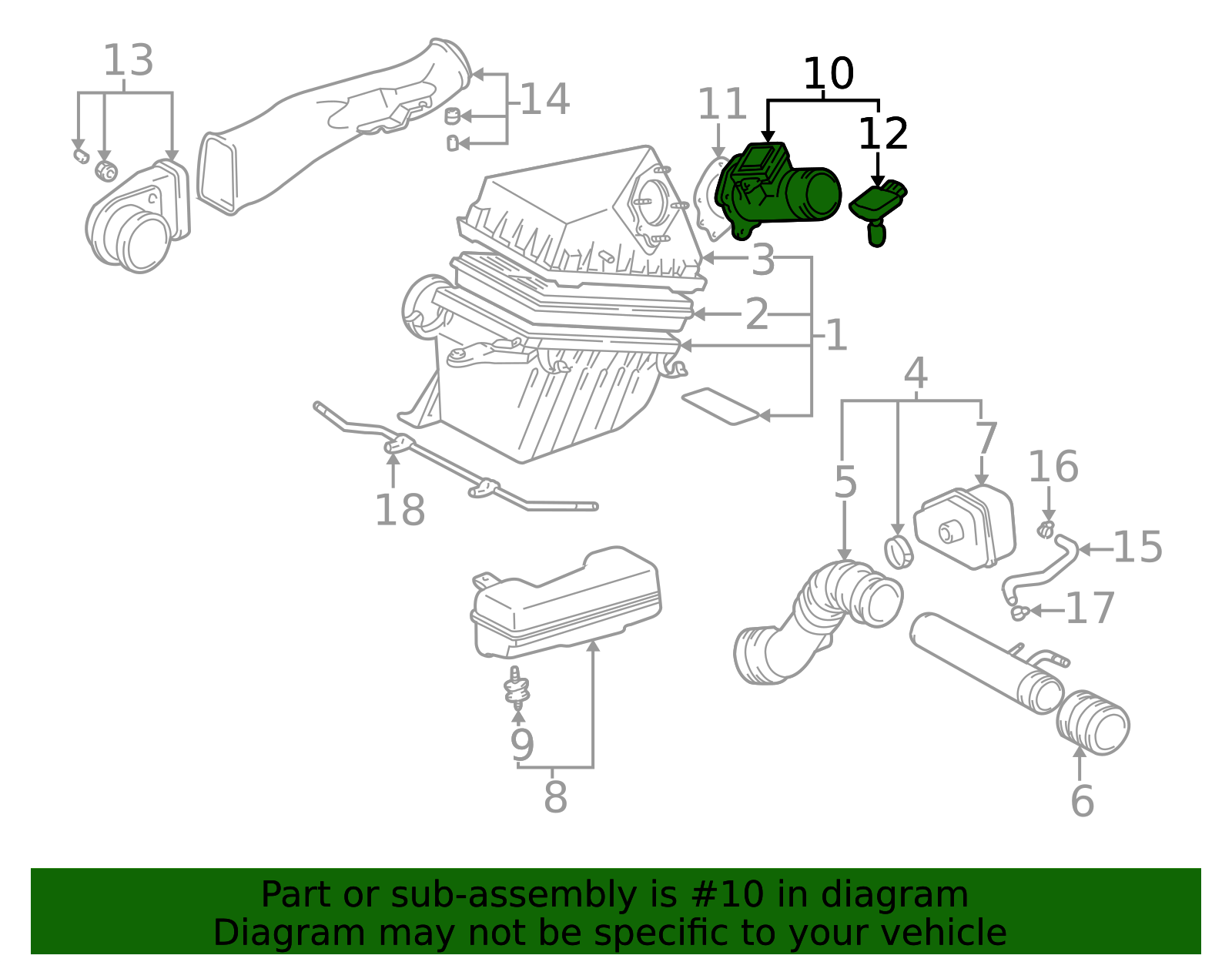 Mass Air Flow Sensor 22250-75010 | OEM Parts Quick