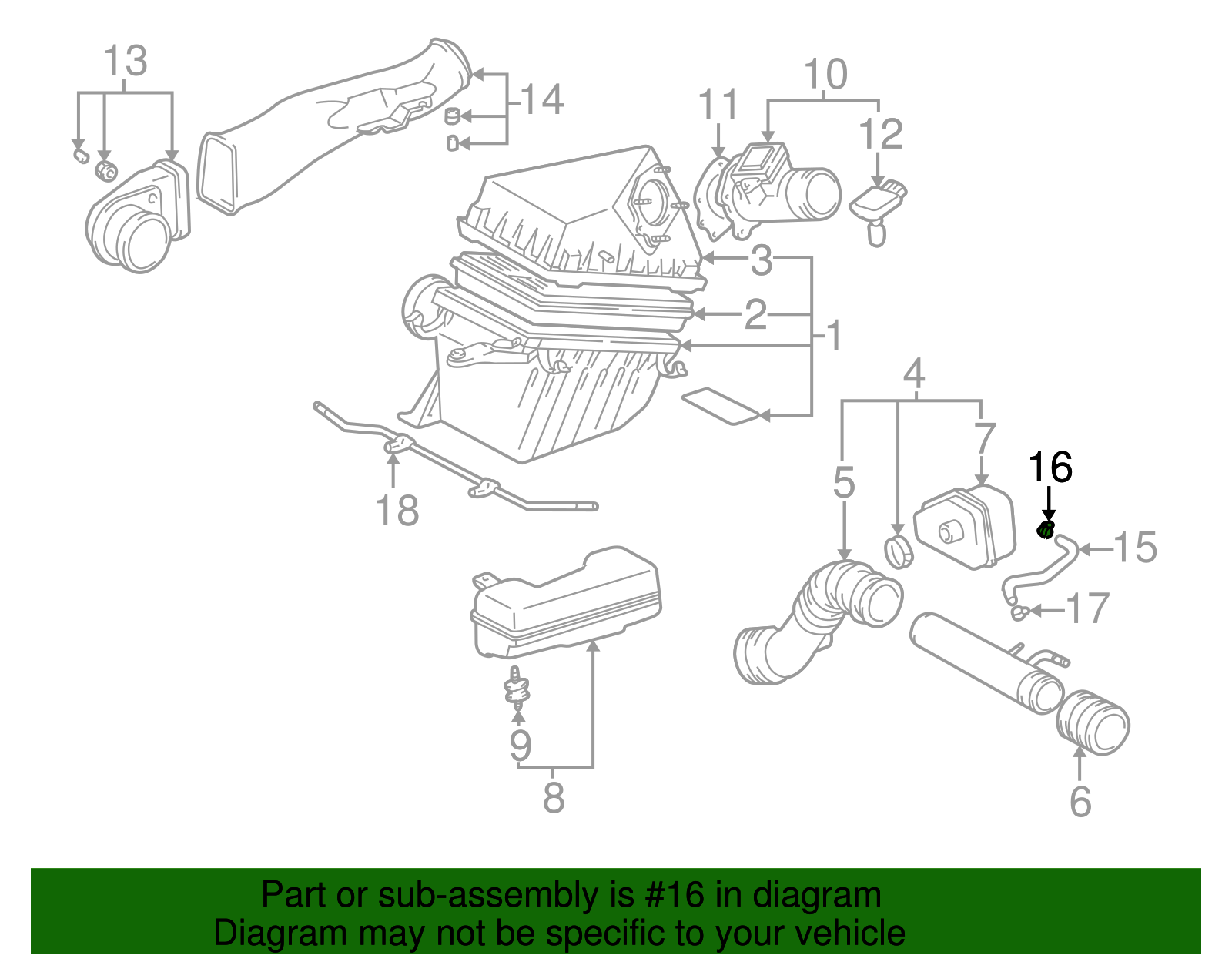 1995-2004 Toyota Tacoma By-Pass Hose Clamp 90467-22004 | Toyota Parts ...