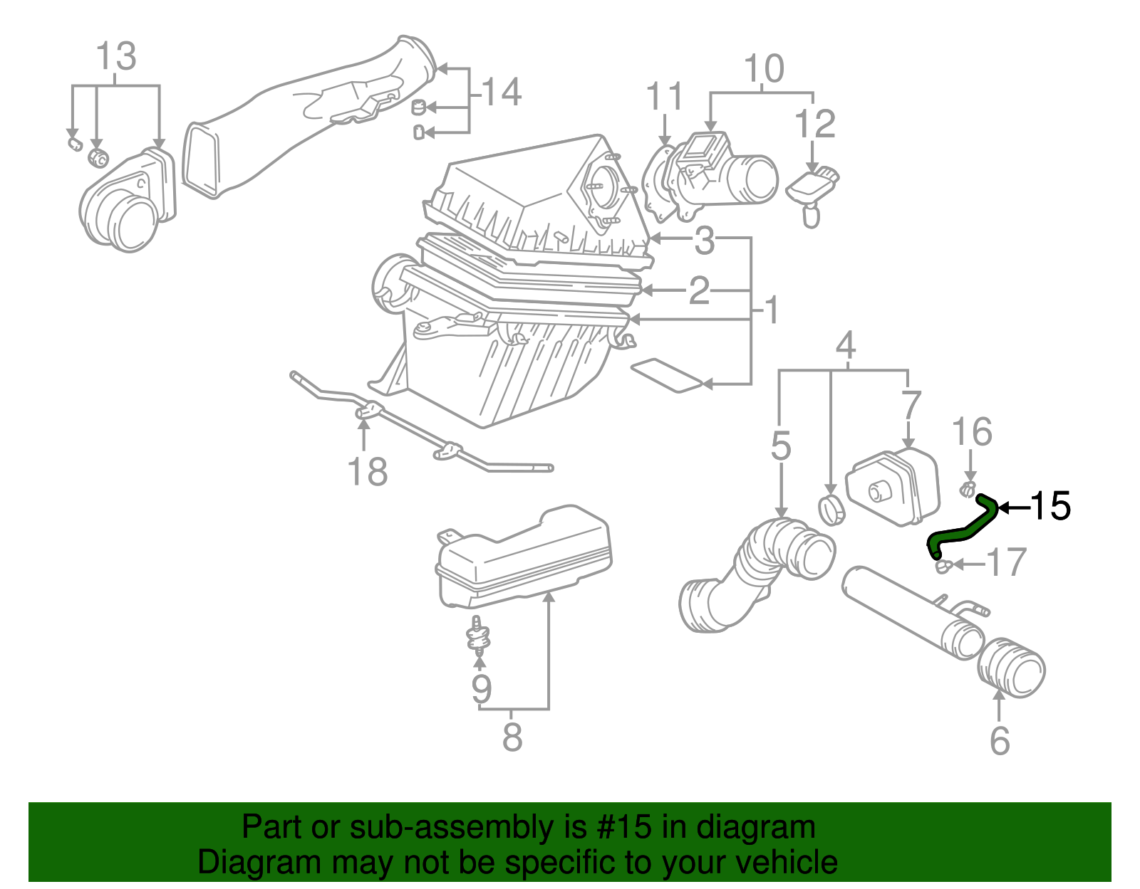 1994-2004 Toyota PCV Valve Hose 17343-75010 | Toyota Parts Center