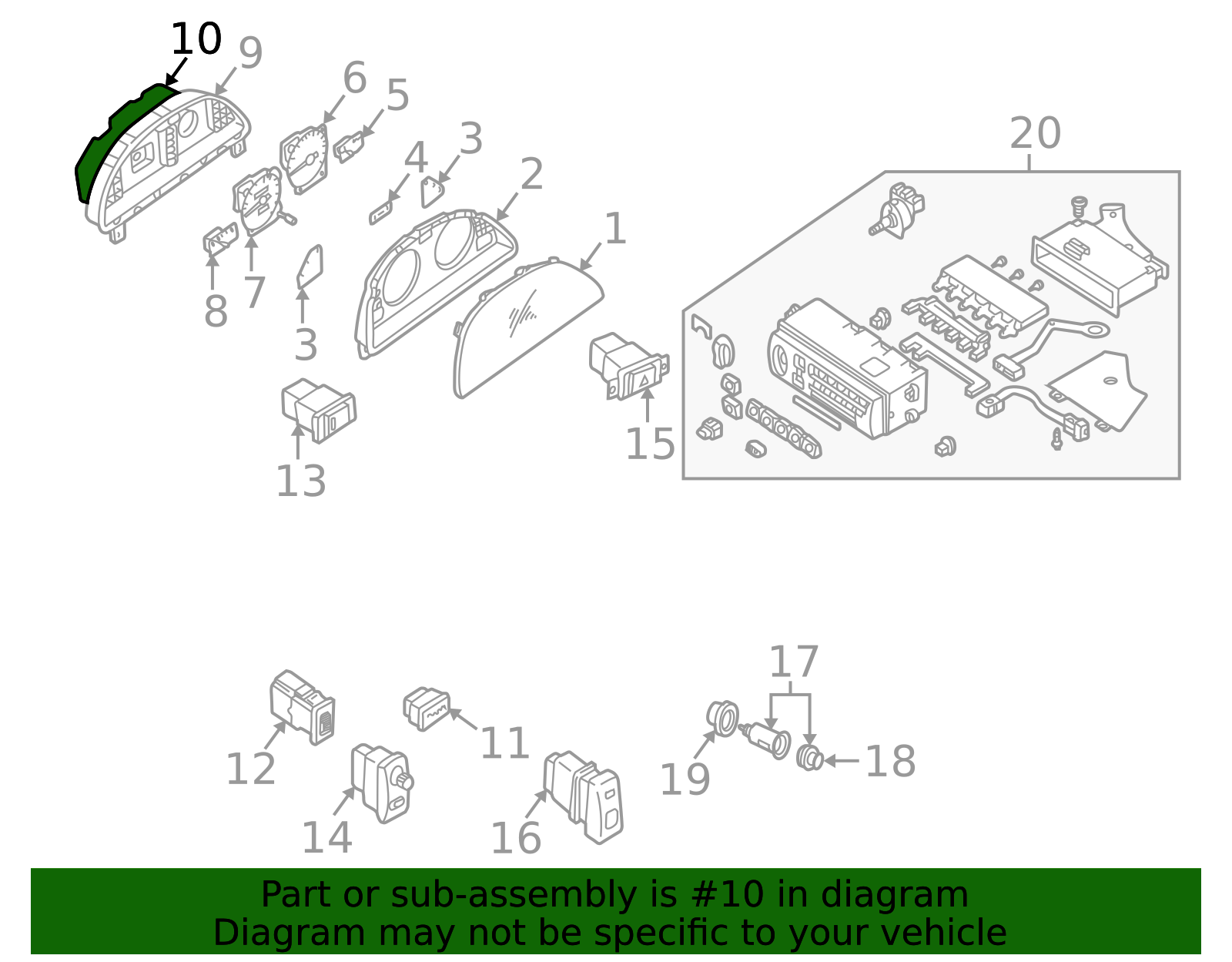 24814-0Z801 - Circuit Board 2000-2001 Nissan Altima | Official Nissan ...