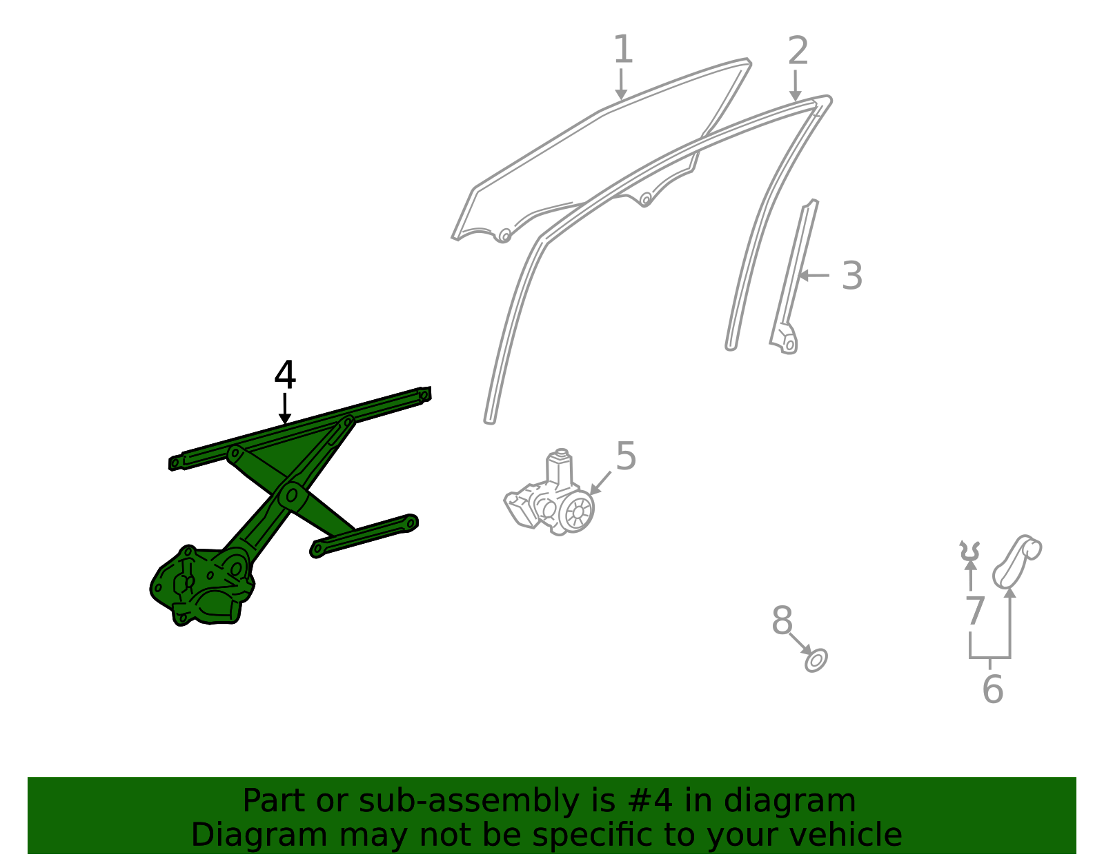 2009-2013 Toyota Window Regulator 69820-02360 | MotorMotor