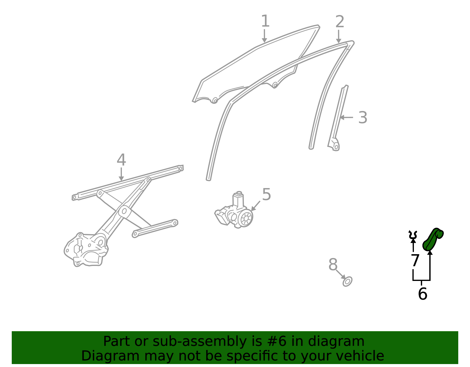 Genuine Official Toyota Regulator Handle part# 69260-01020-B7 for 2009 ...