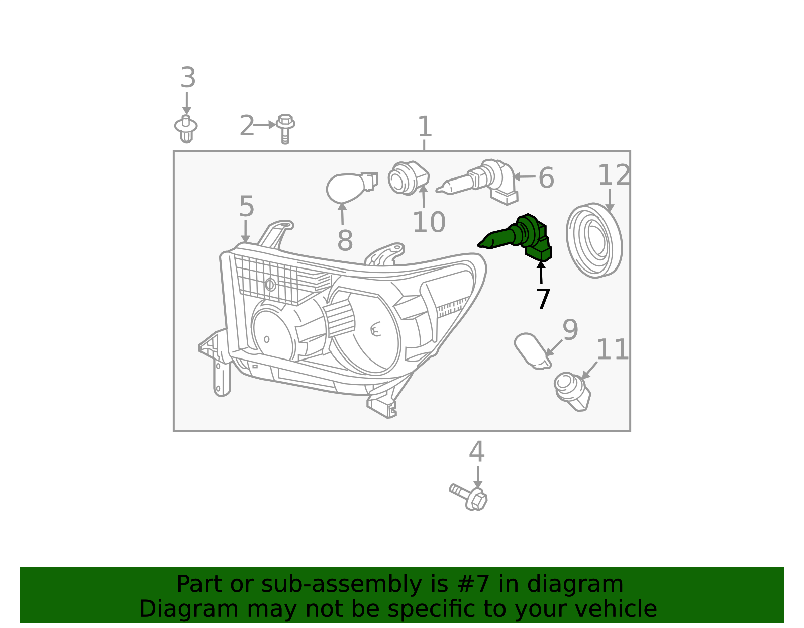 2004-2018 Toyota Headlight Bulb 90981-AD001 | Toyota Parts Center