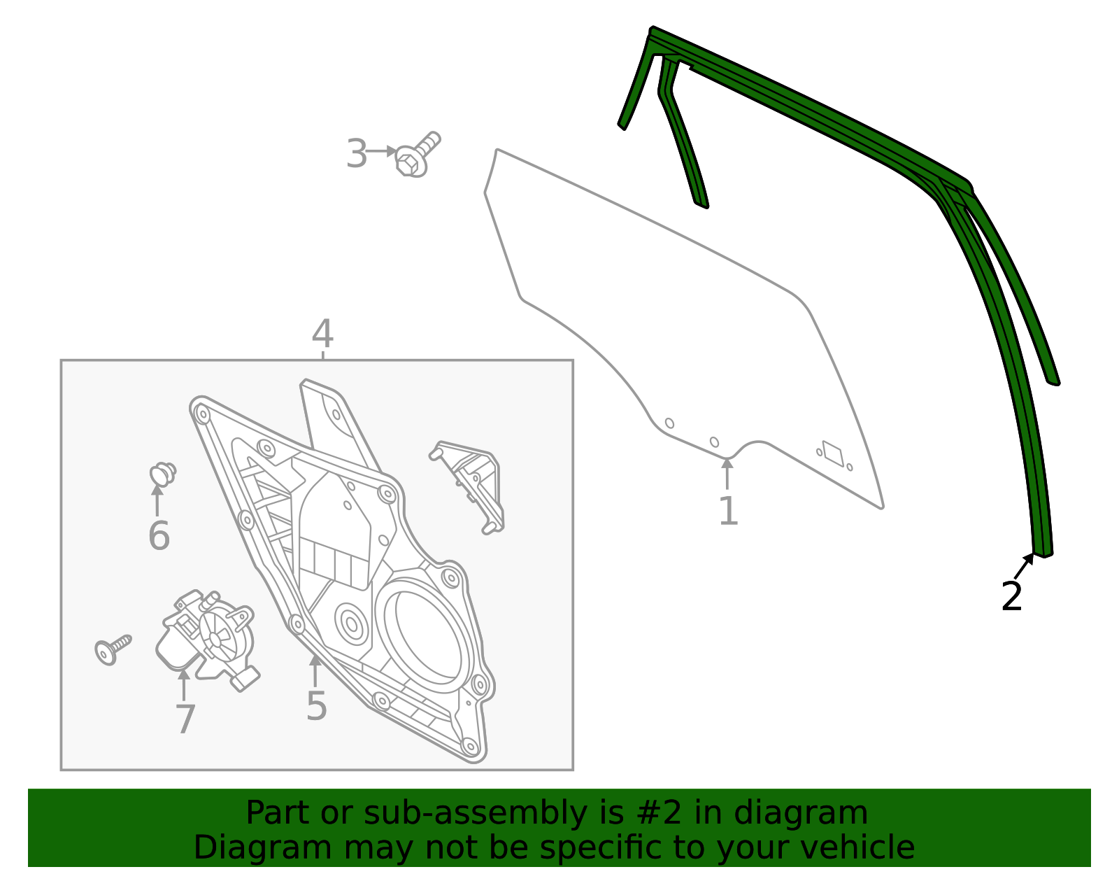 2020-2025 Ford Escape | Run Channel | LJ6Z-7825767-D | Walls' Ford Parts