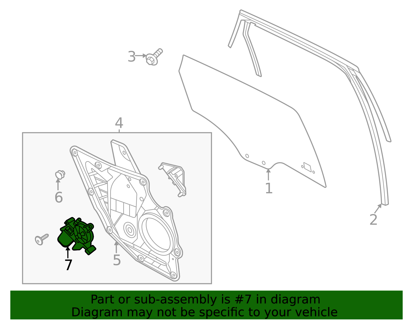 LJ6Z-5823395-B - Window Motor 2020-2025 Ford Escape | Ford Parts Direct