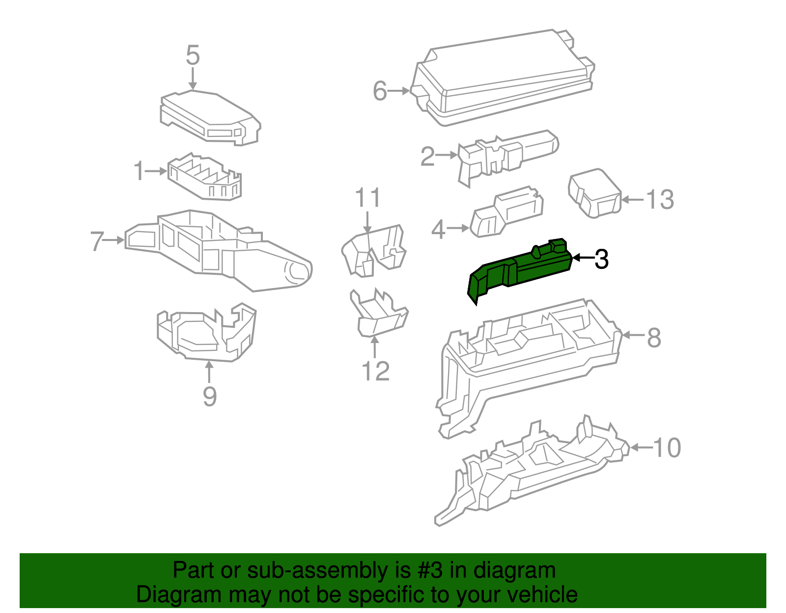 Genuine Toyota Relay Box part# 82660-47080 for 2016-2022 Toyota ...