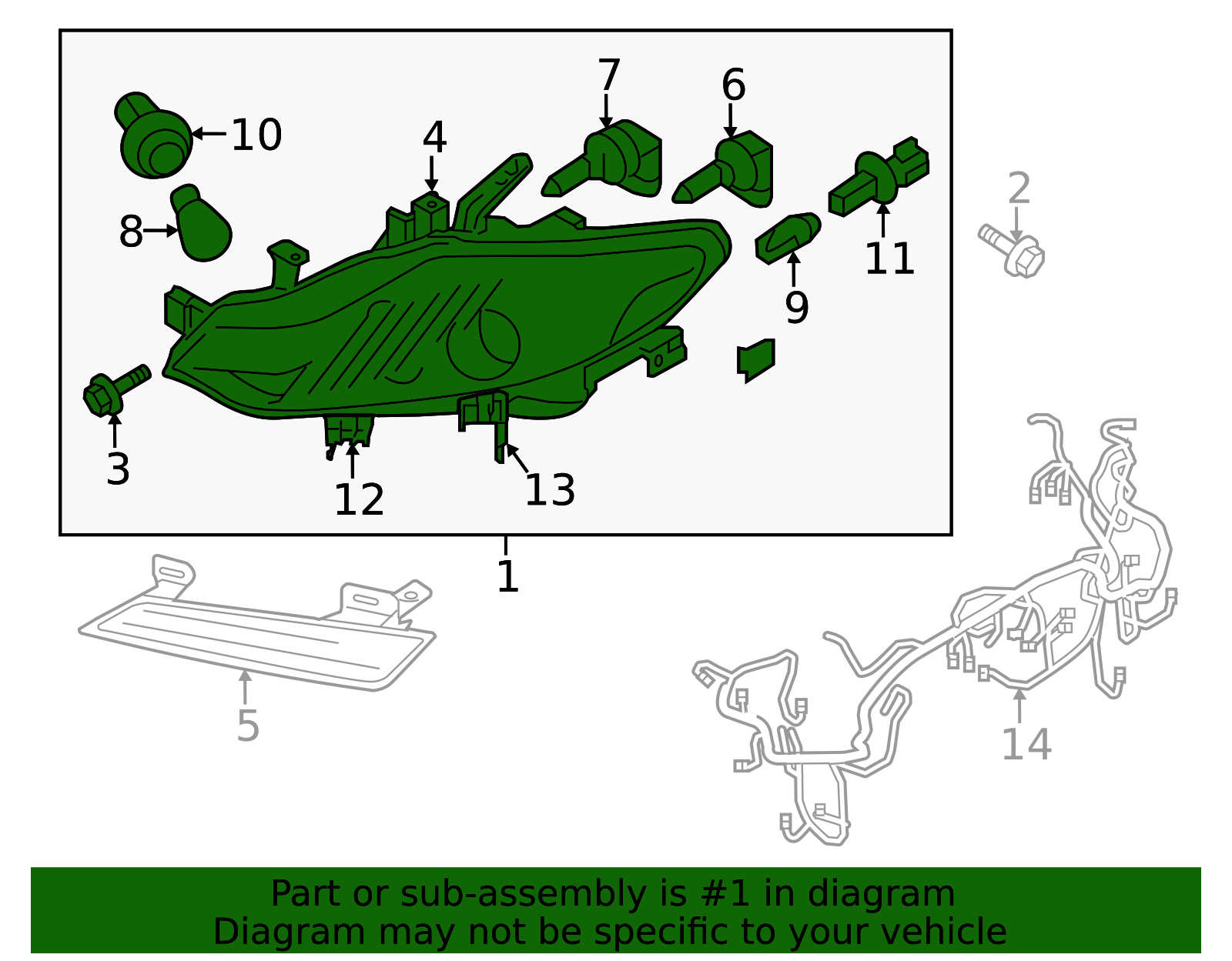 2009-2010 Nissan Murano Headlamp Assembly - Passenger Side (RH) 26010 ...