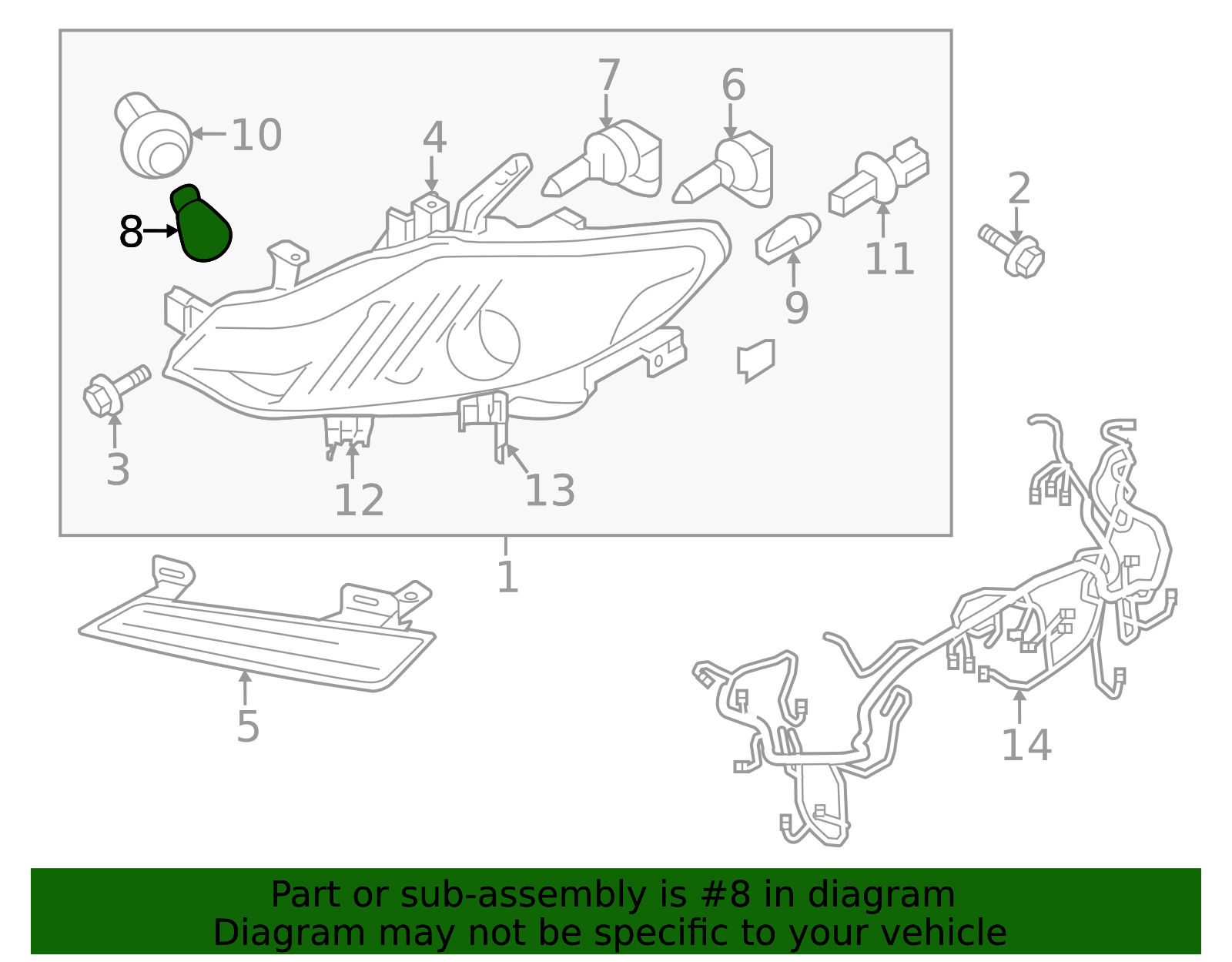 Genuine Signal Lamp Bulb - 26272-89917 | NissanParts.cc | Nissan Parts ...