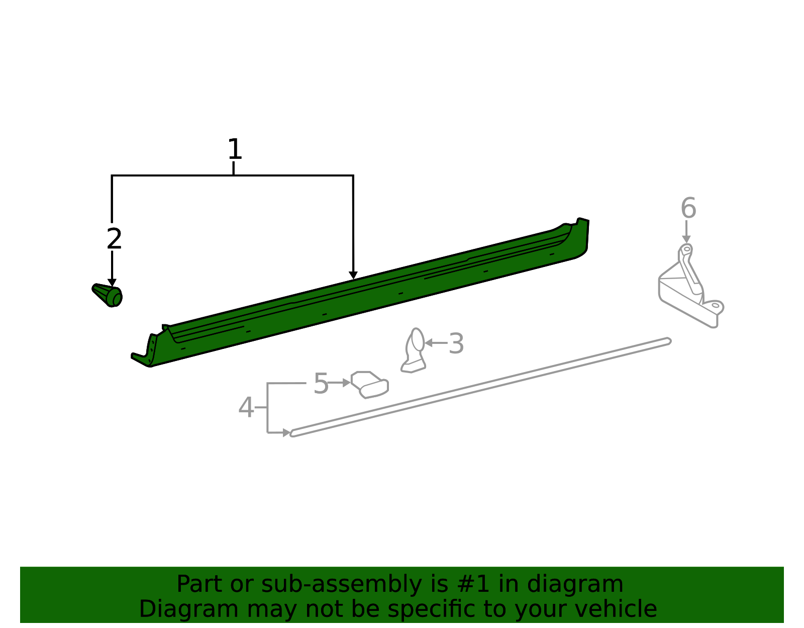 75851-07050 - Rocker Molding - 2011 2012 Toyota Avalon | Toyota Parts ...