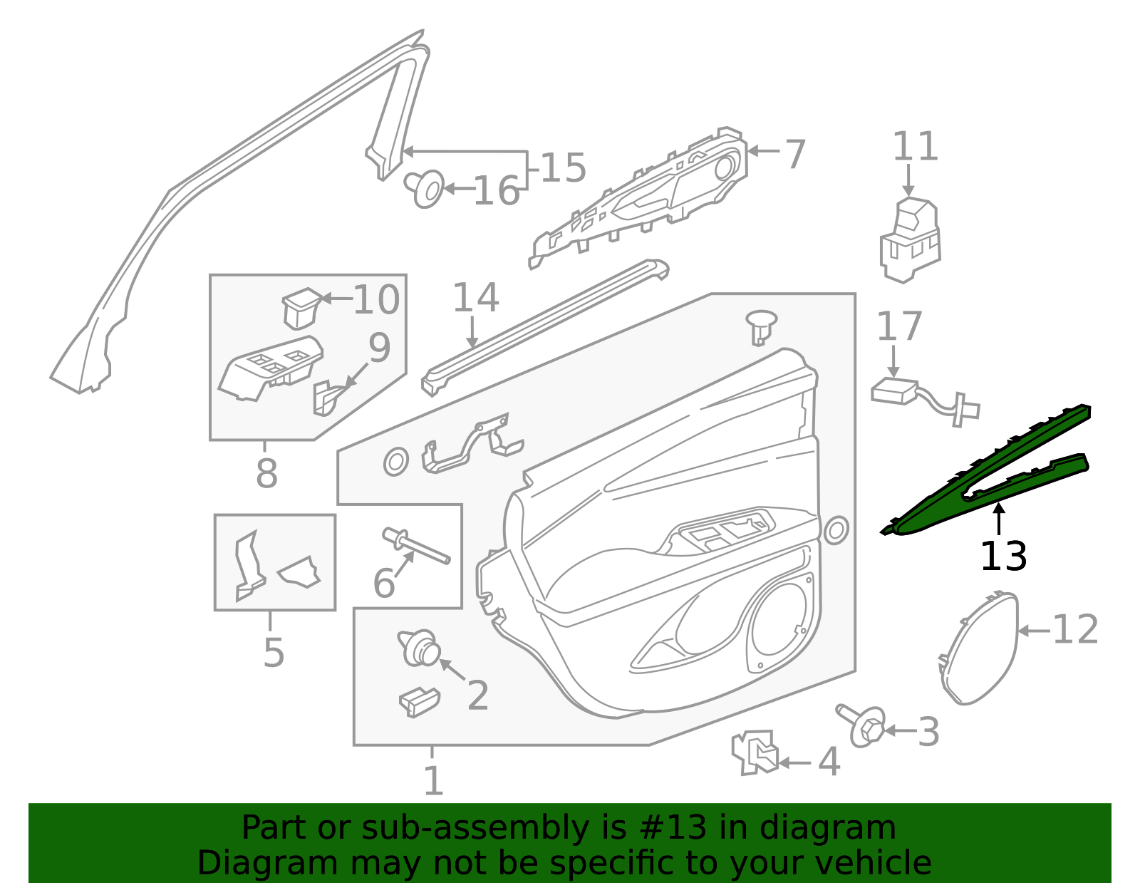 2016-2023 Lincoln Applique Door Trim Panel FA1Z-78275A36-CA | Ford ...