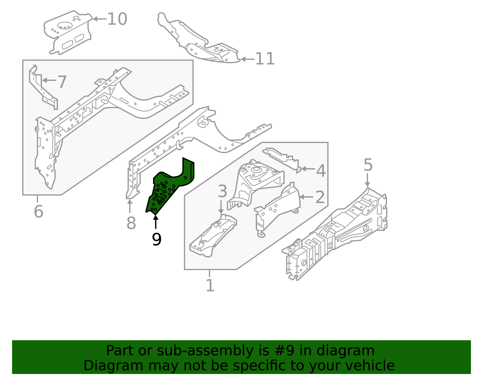 F4191-6FKMA - High-Quality Fender Closing Plate Bracket for 2017-2023 ...