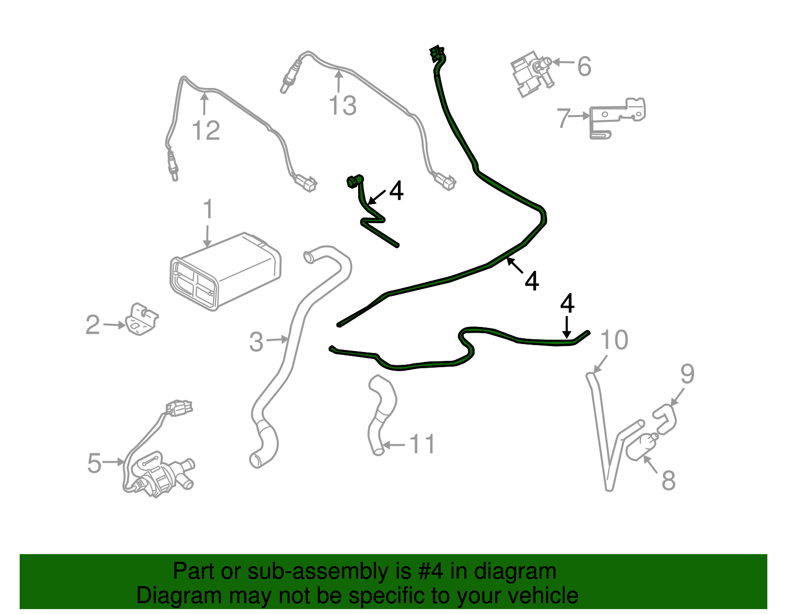 8653364 - Tube Assembly - 2003 2004 Volvo XC90 | Volvo OEM Parts Direct