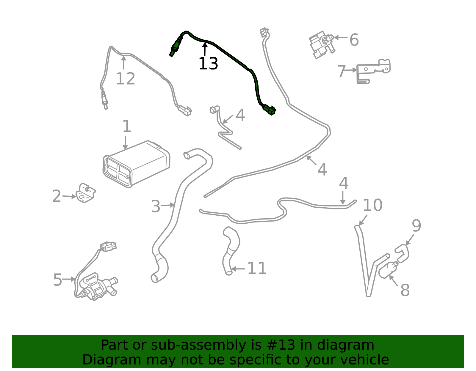 2007-2014 Volvo XC90 Oxygen Sensor 30774651 | OEM Parts Online
