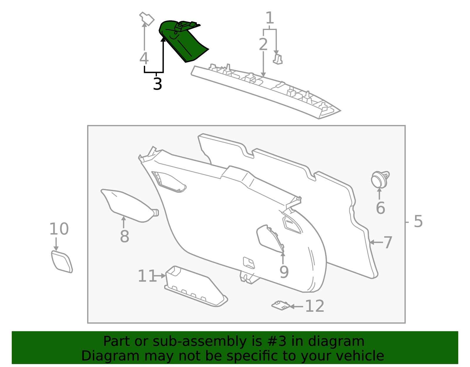 2021-2025 Chevrolet Trailblazer Side Gate Trim 42762199 GM ...