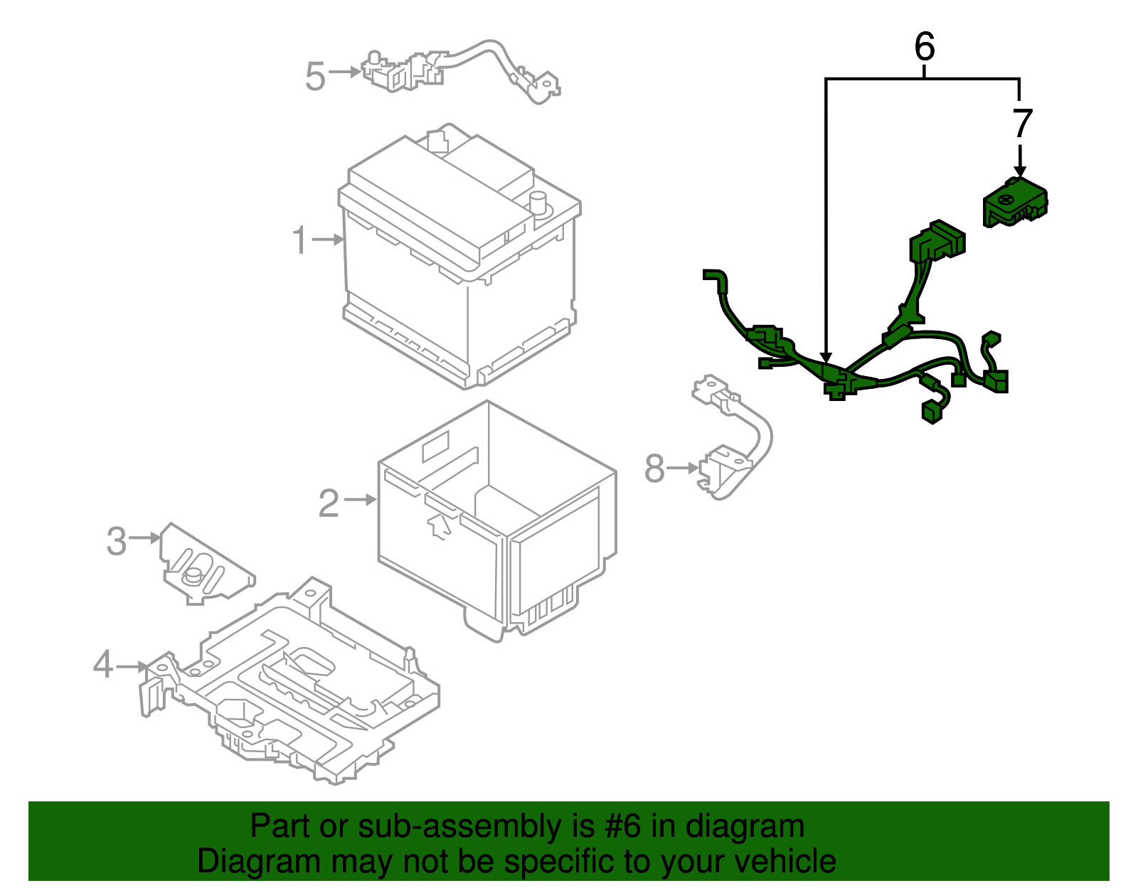 91850-A7730 - Battery Cable 2014-2016 Kia | Kia.Parts Store