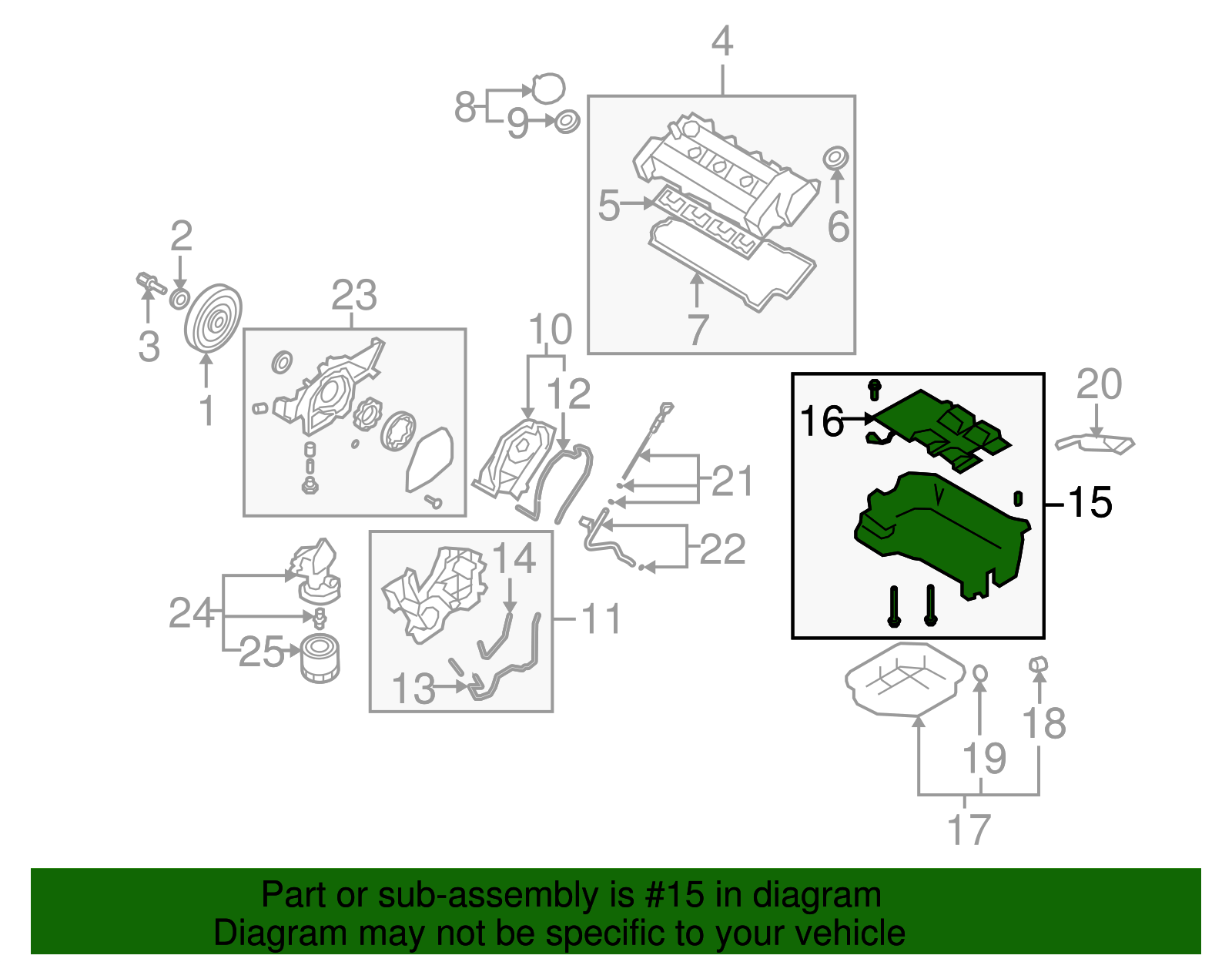 21520-3E003 - Kia Oil Pan 2006-2010 Kia | Performance Auto Parts