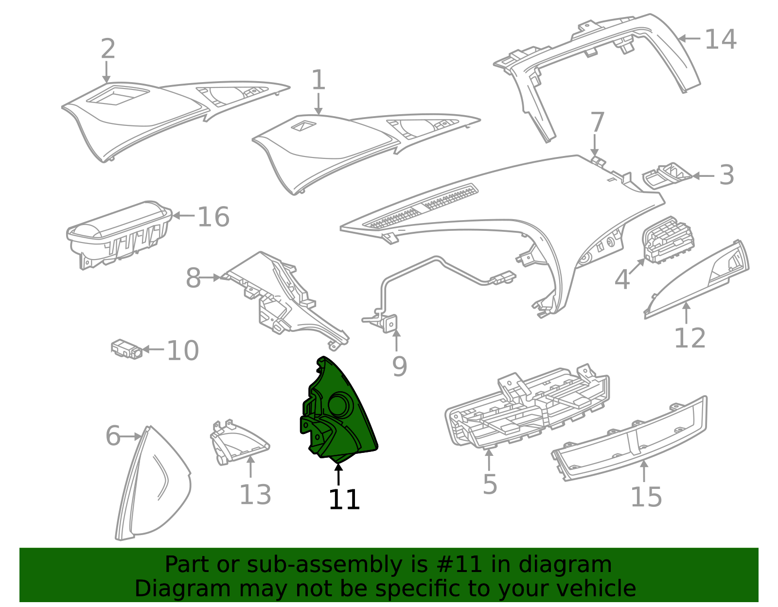 2022-2024 Cadillac CT5 Lower Pad 84853520 | Capital Chevy Parts