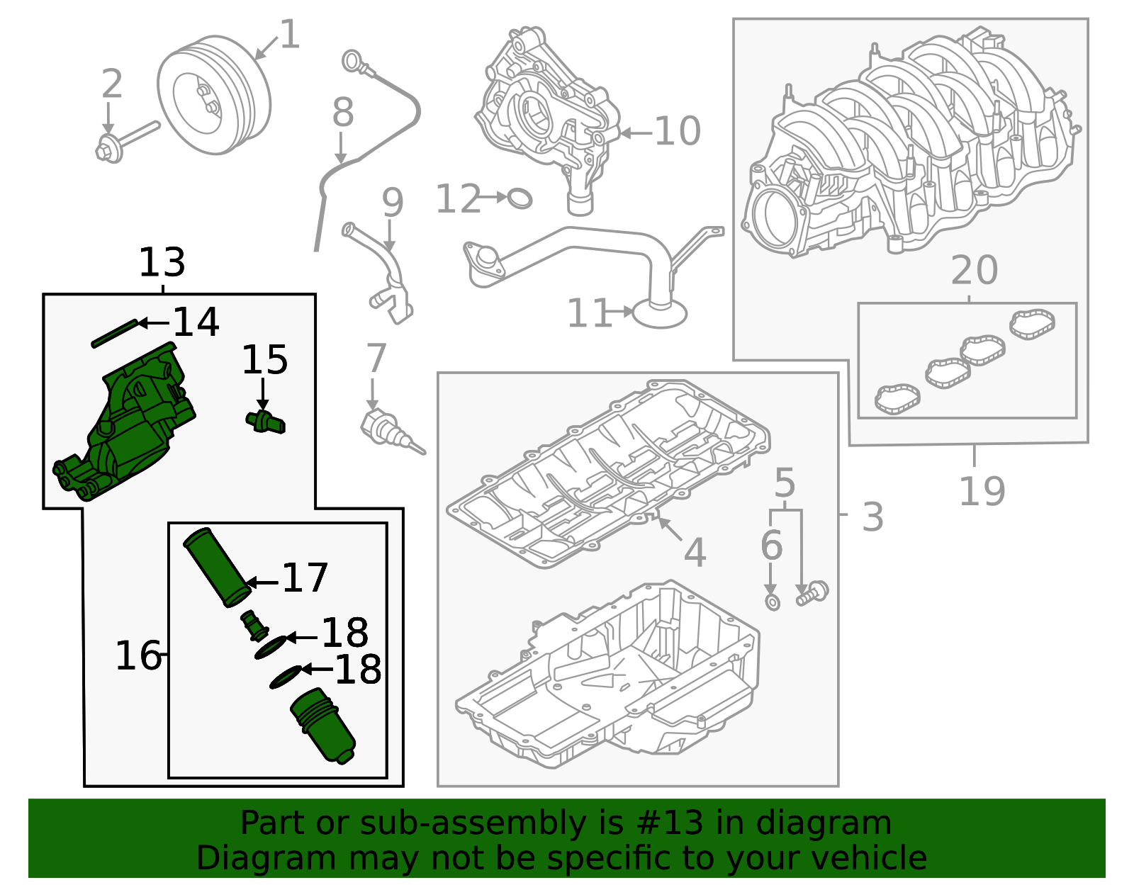 KR3Z-6881-E - Engine Oil Filter Adapter 2015-2022 Ford Mustang | Ford ...