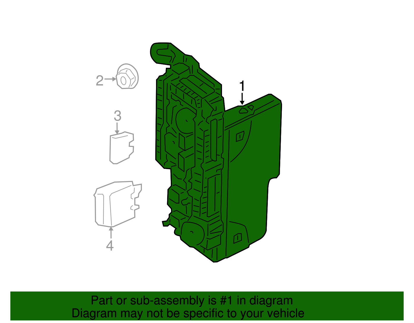 Genuine OEM Fuse & Relay Box | 212-900-40-22-64 | Fits Select 2010-2018 ...
