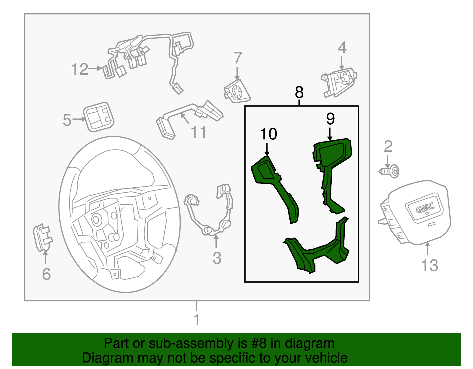2017-2023 GMC Trim Cover 84994100 | Capital Chevy Parts
