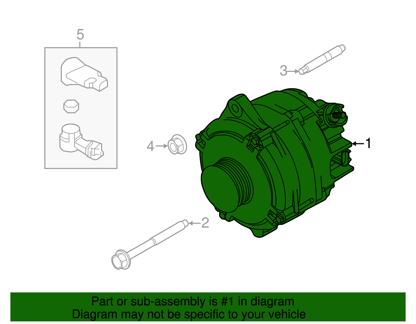GB5Z-10346-B - Alternator 2016-2019 Ford | Big 3 Auto Parts
