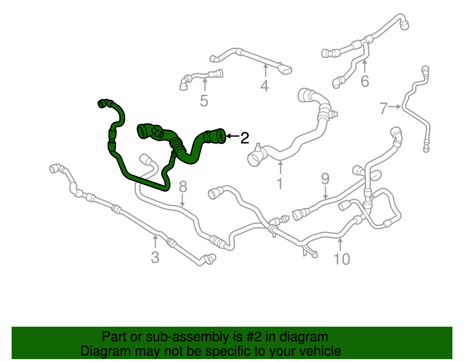 17-12-8-662-840 - Lower Hose - 2017-2021 BMW | BMW Parts Exchange