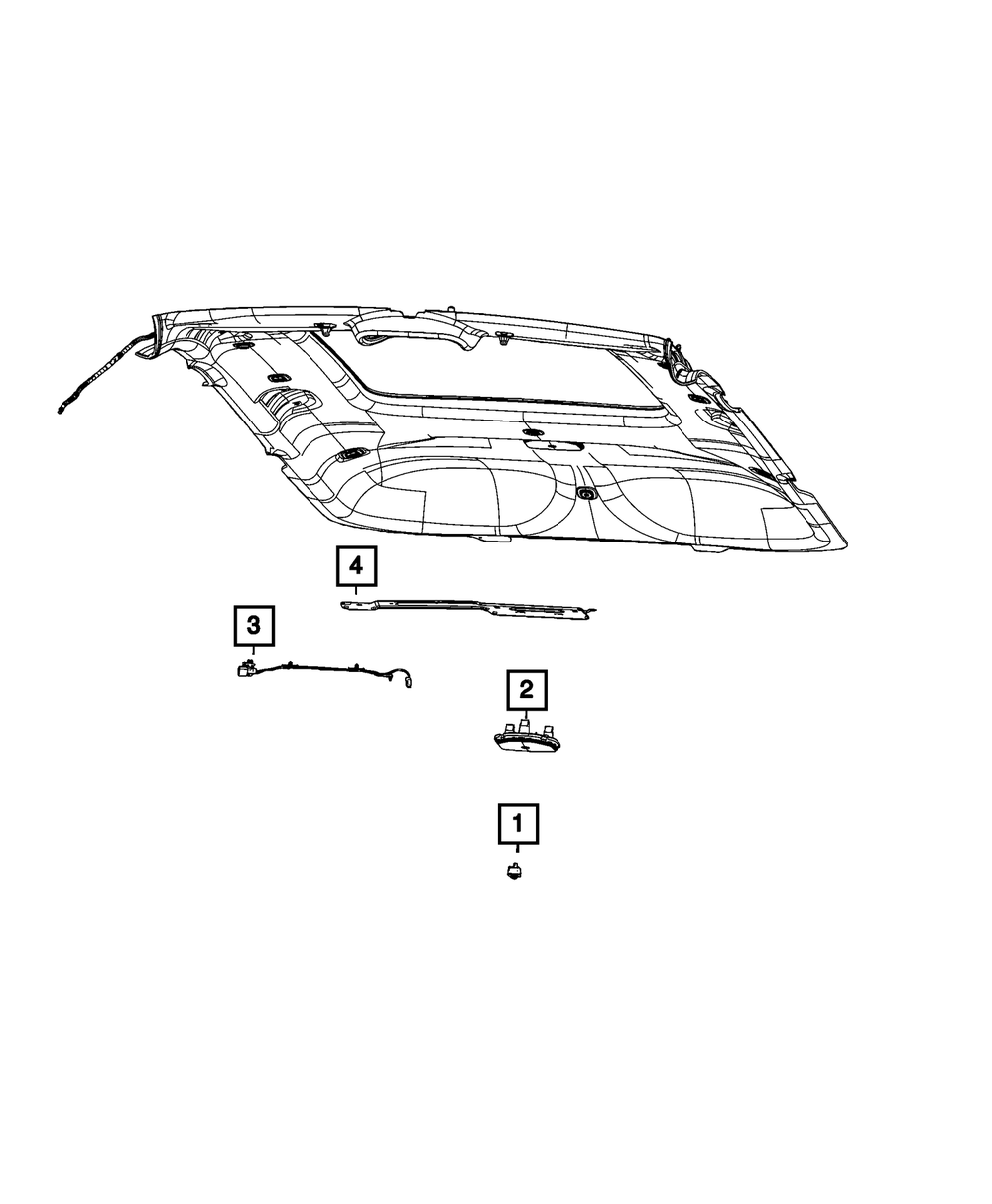 2021-2024 Jeep Overhead Console Housing 7he95dx8aa | TascaParts.com
