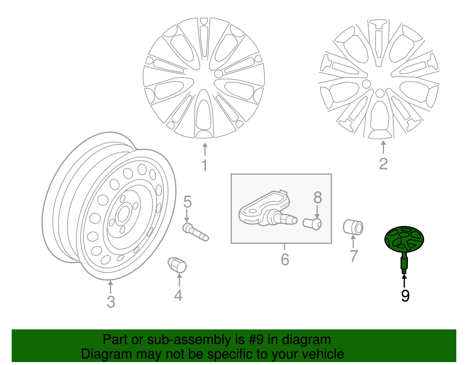 2012-2017 Hyundai Azera Spare Tire Retainer 62850-2T100 | OEM Parts Online