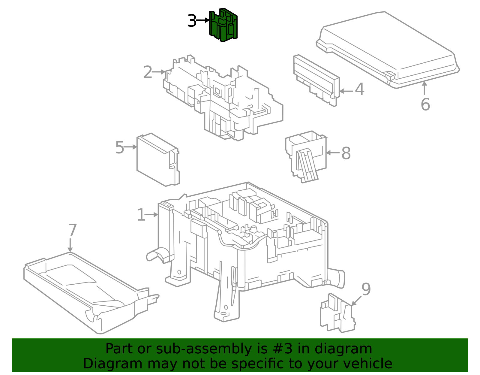 2020-2025 Toyota 2020-2024 Toyota - Main Relay Block 82660-0E060 ...