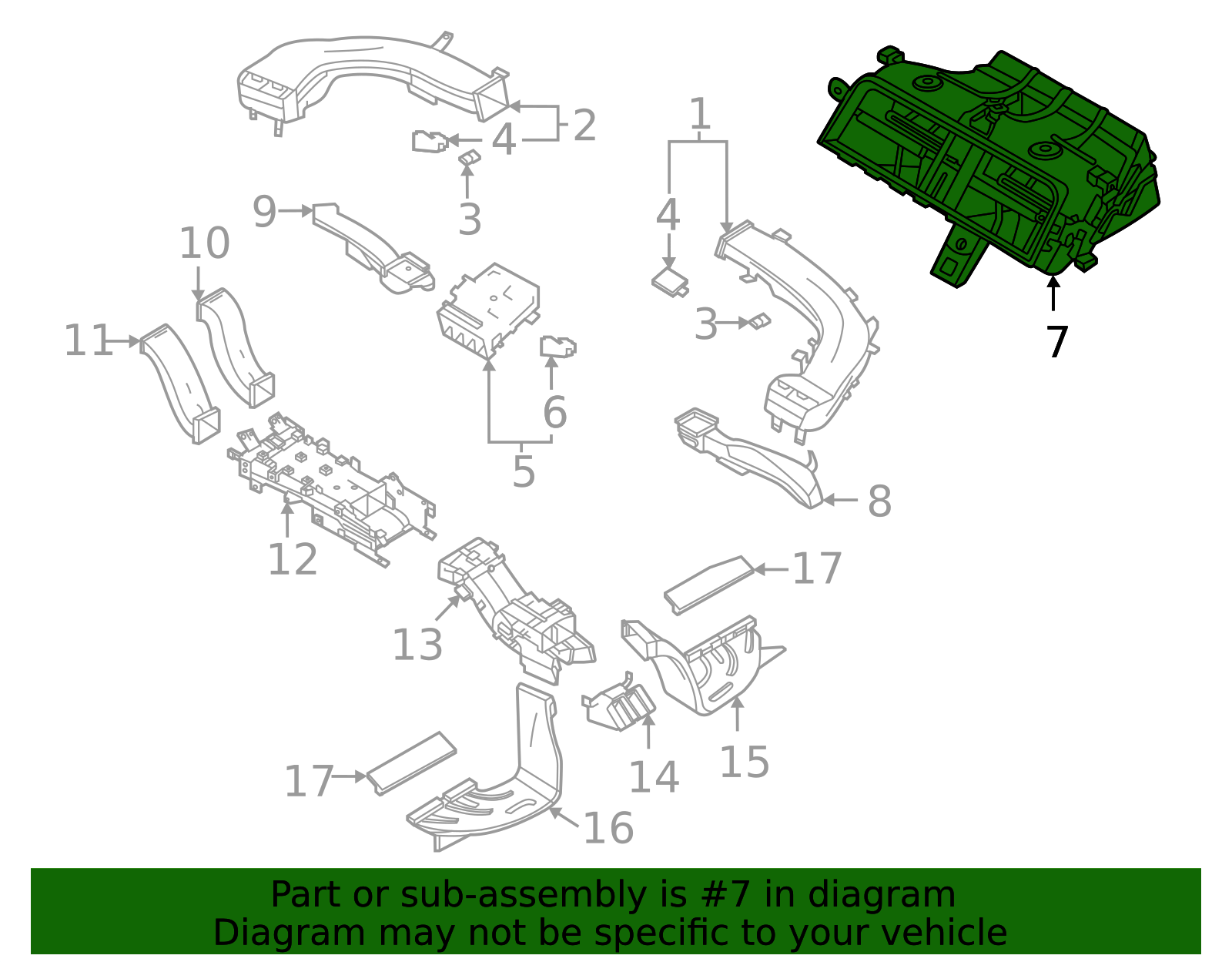 2020-2025 Porsche Taycan Dashboard Air Vent 9J1-819-111-C-IA6 | Sunset ...