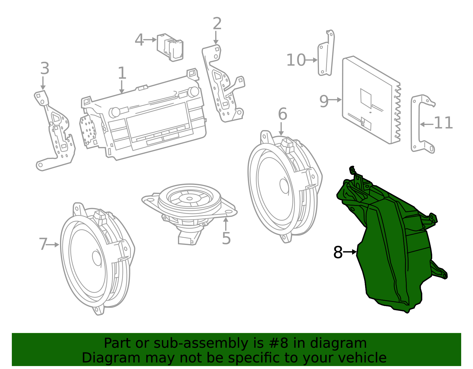 2013-2018 Toyota RAV4 Speaker 86150-0R030 | Toyota Parts Center