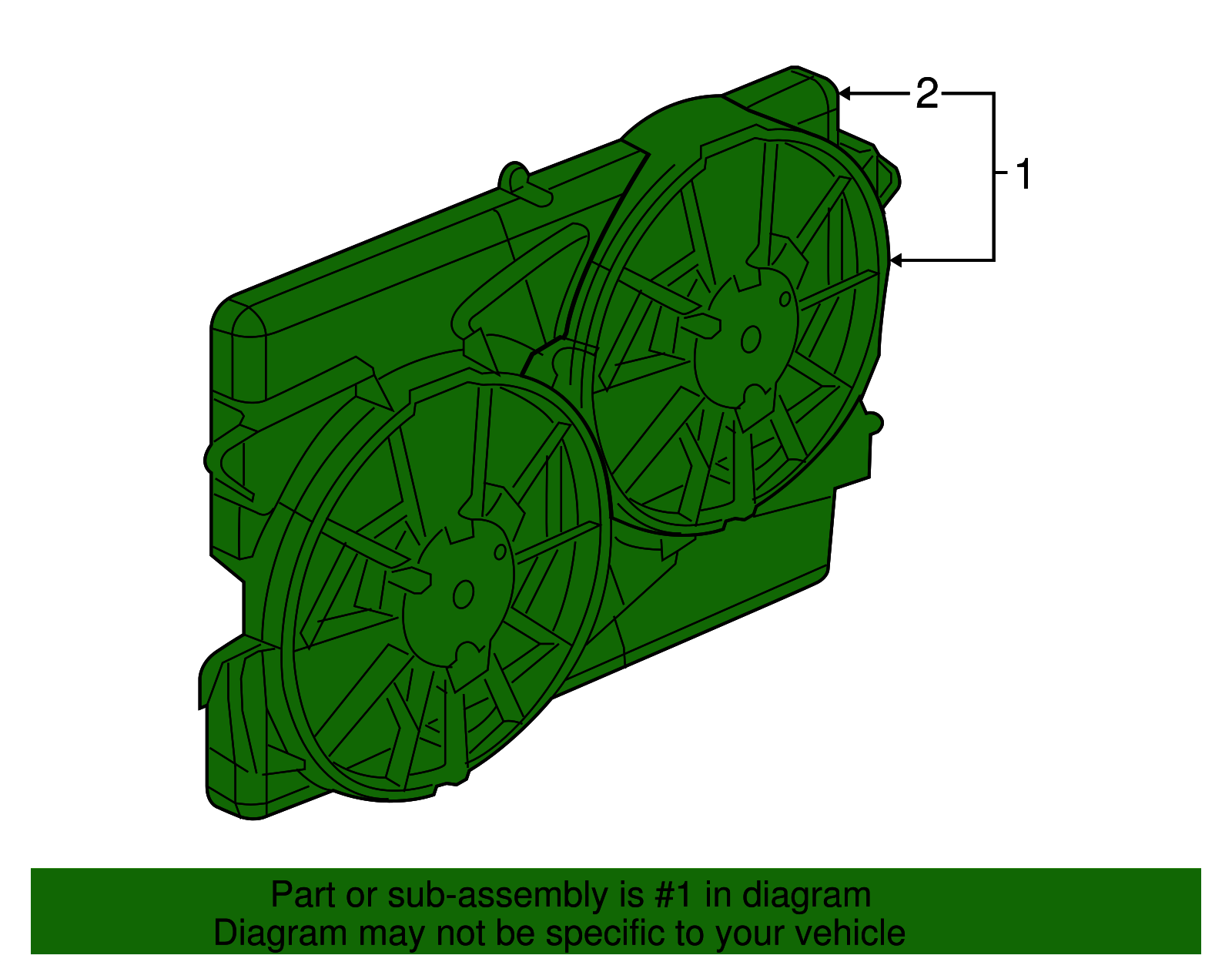 2004-2010 GM Engine Cooling Fan Assembly with Shroud 22718765 | Shop ...