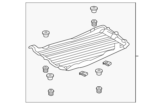 2007-2011 Toyota Camry Under Cover 58399-06020 | Toyota Parts Center