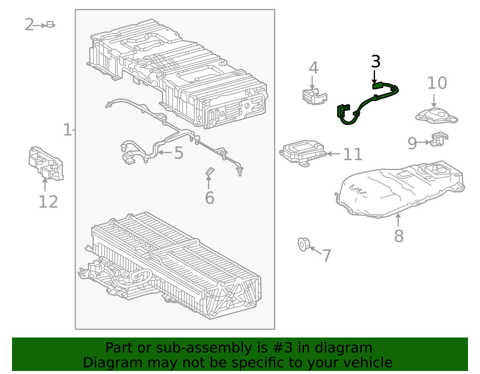 2021-2024 Toyota Sienna Battery Cable 82163-08080 | Toyota Parts Center