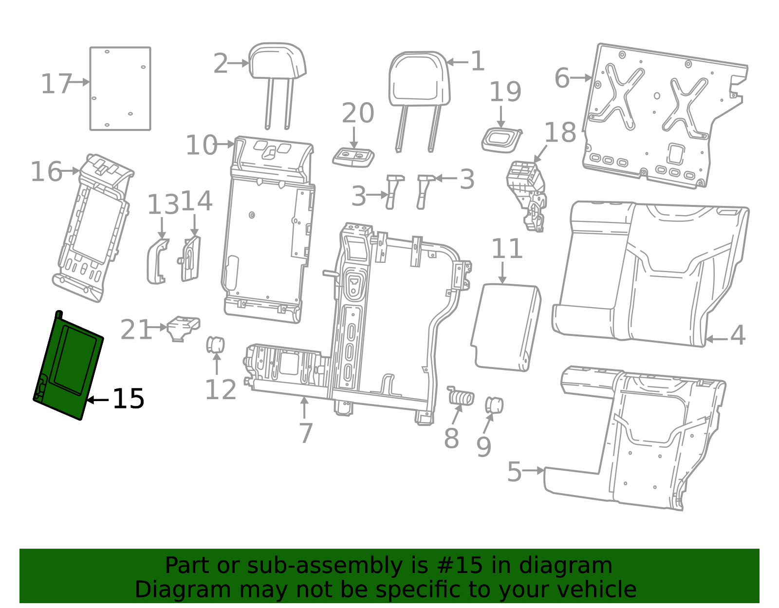 2023-2025 Dodge Hornet Armrest Bezel 7QH67LXHAA | Mopar Parts Canada
