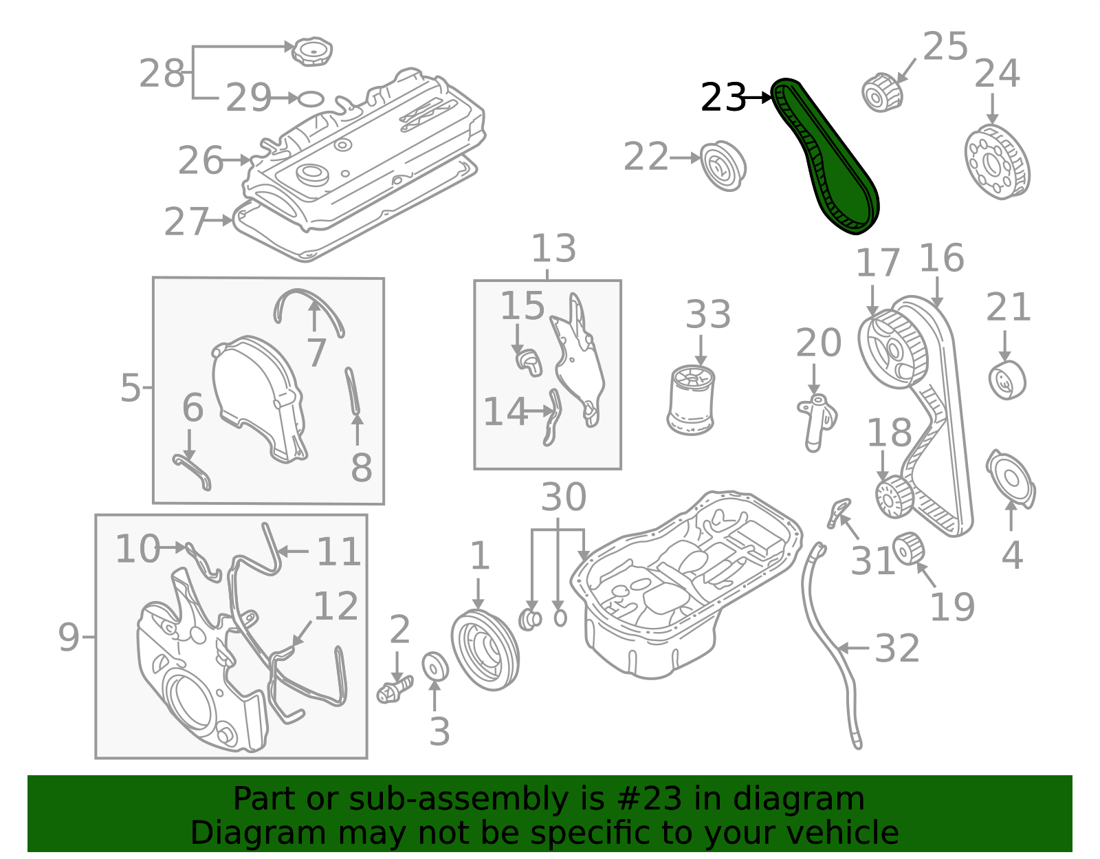 1989-2007 Mitsubishi Belt MR984778 | OEM Parts Online